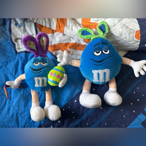 M&M'S | Toys | Mms Blue And White Stuffed Animal Collection | Poshmark